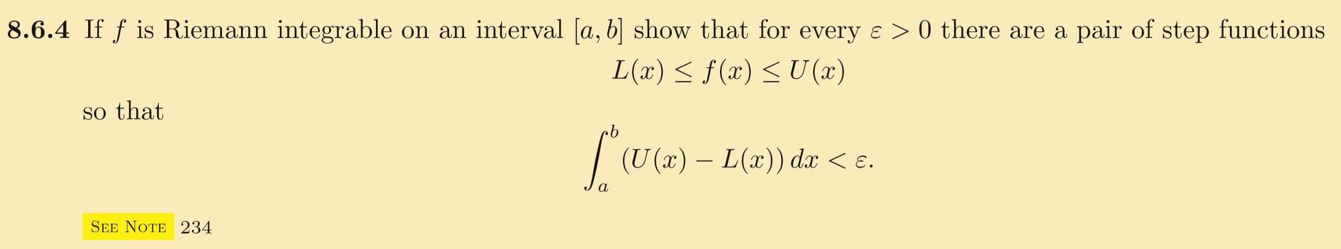 Solved 8.6.4 If f is Riemann integrable on an interval [a, | Chegg.com