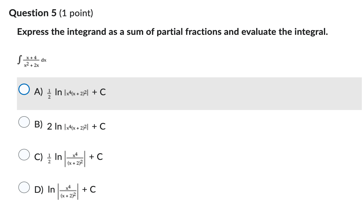 Solved Express the integrand as a sum of partial fractions | Chegg.com