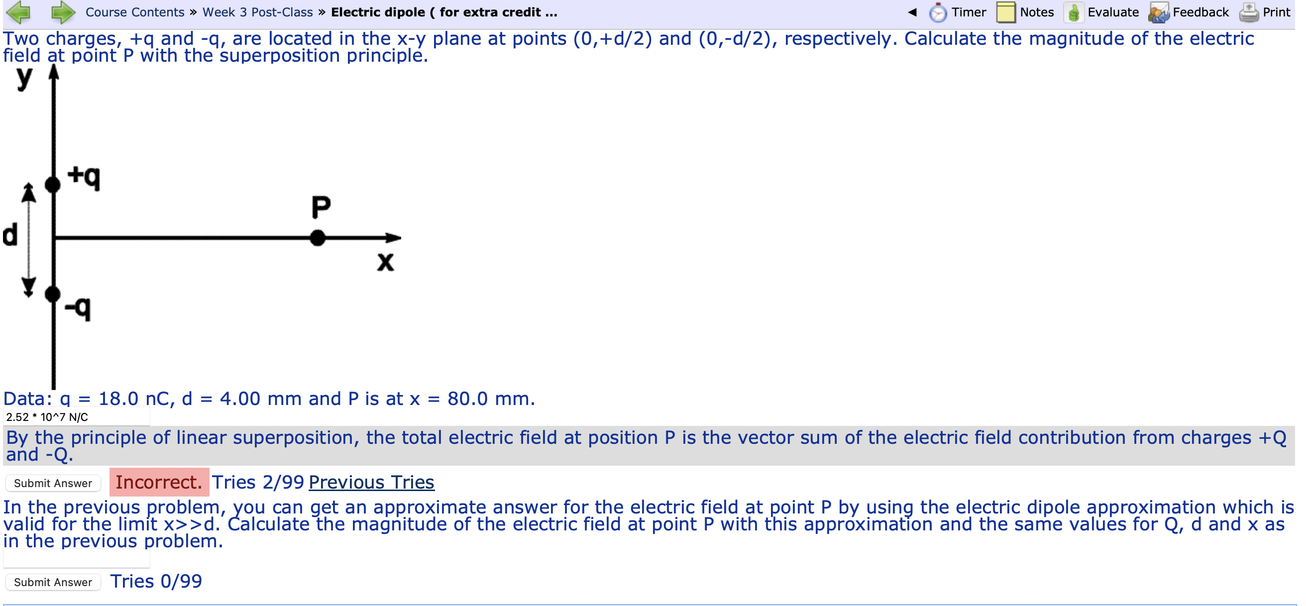 Solved By the principle of linear superposition, the total | Chegg.com