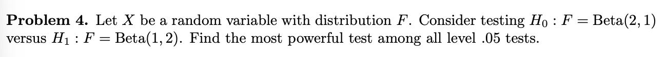 Solved Problem 4 Let X Be A Random Variable With 0161