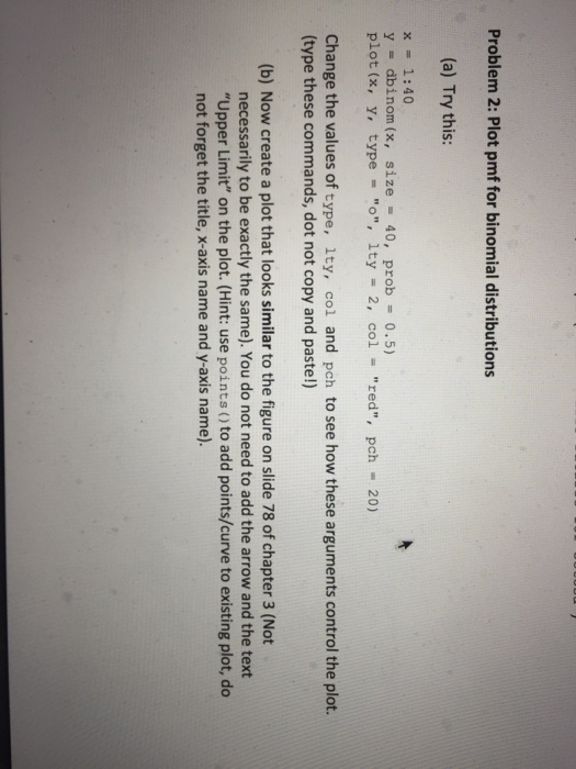 Solved Problem 2: Plot pmf for binomial distributions (a) | Chegg.com
