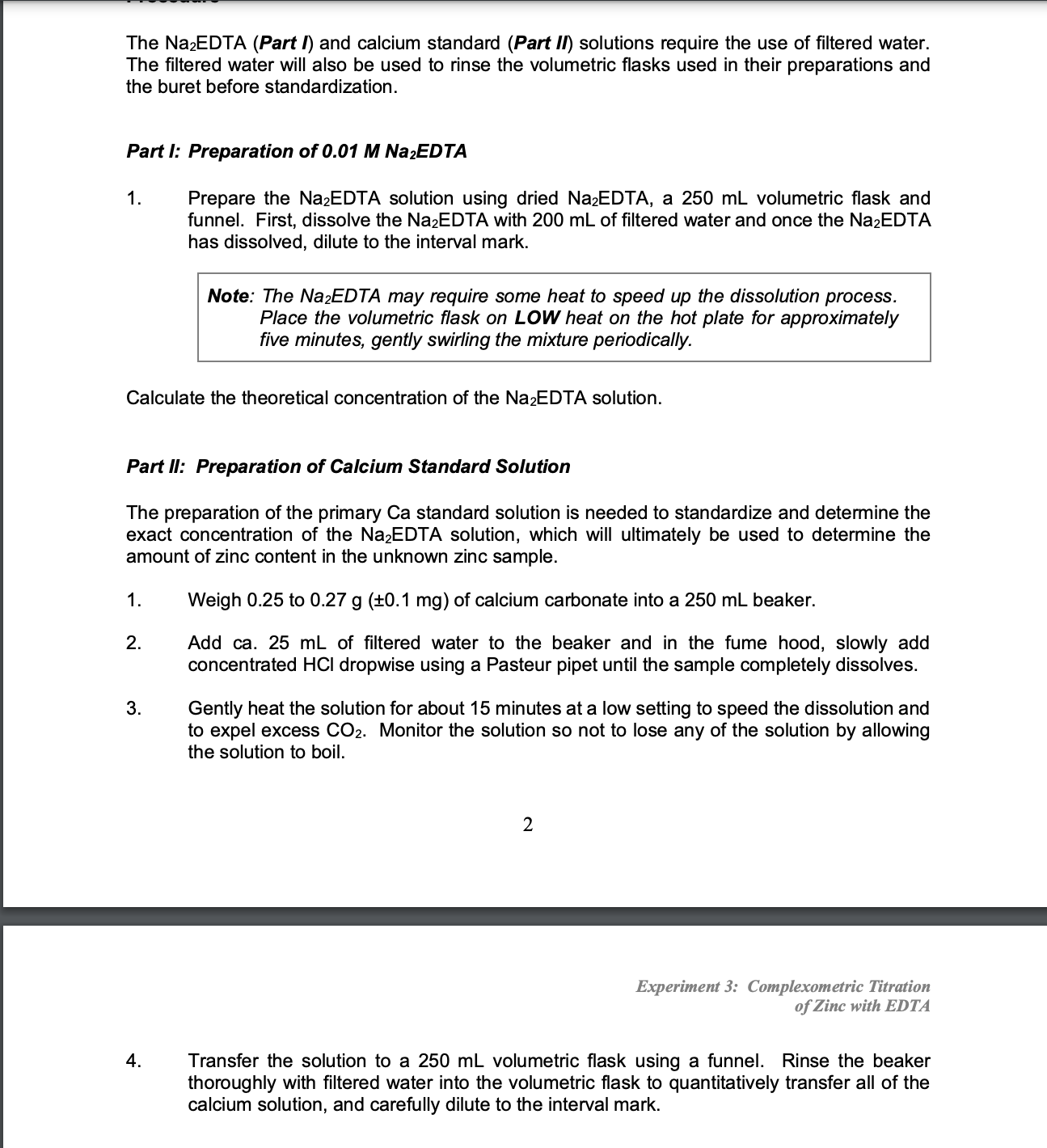 Solved Q: Calculate the concentration of the calcium | Chegg.com