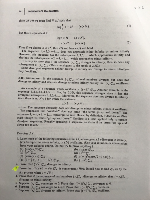 Solved 32 SEQUENCES OF REAL NUMBERS eve or 8n1/2 e (n> N). | Chegg.com