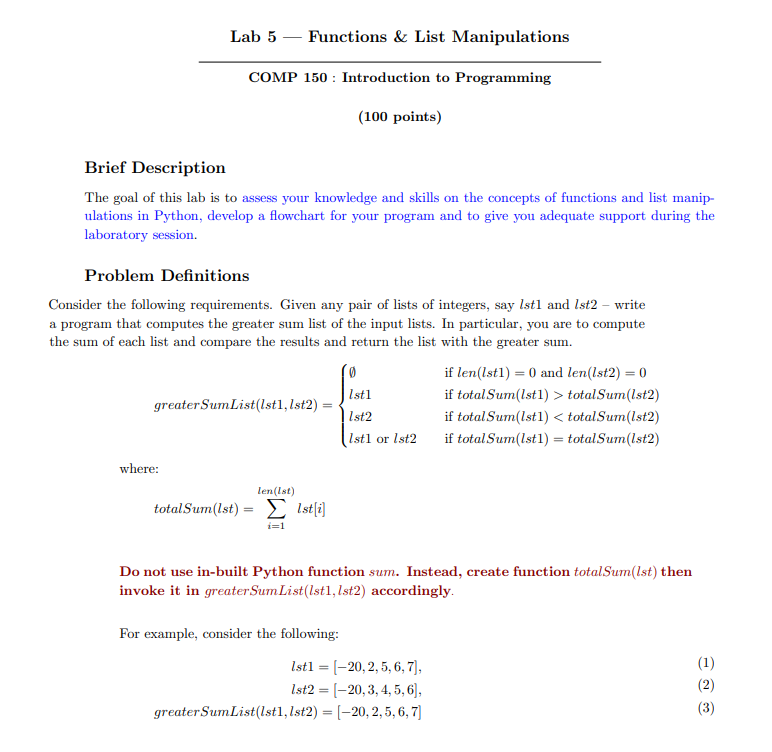 Solved Brief Description The goal of this lab is to assess | Chegg.com