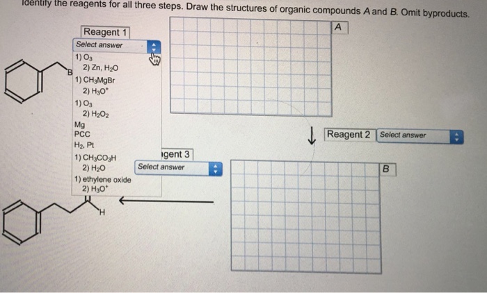 Solved Identify the reagents for all three steps. Draw the | Chegg.com