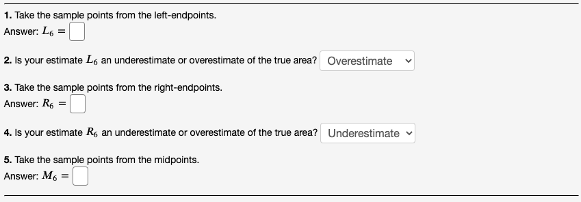 Solved (1 point) Use four rectangles to find an estimate of | Chegg.com