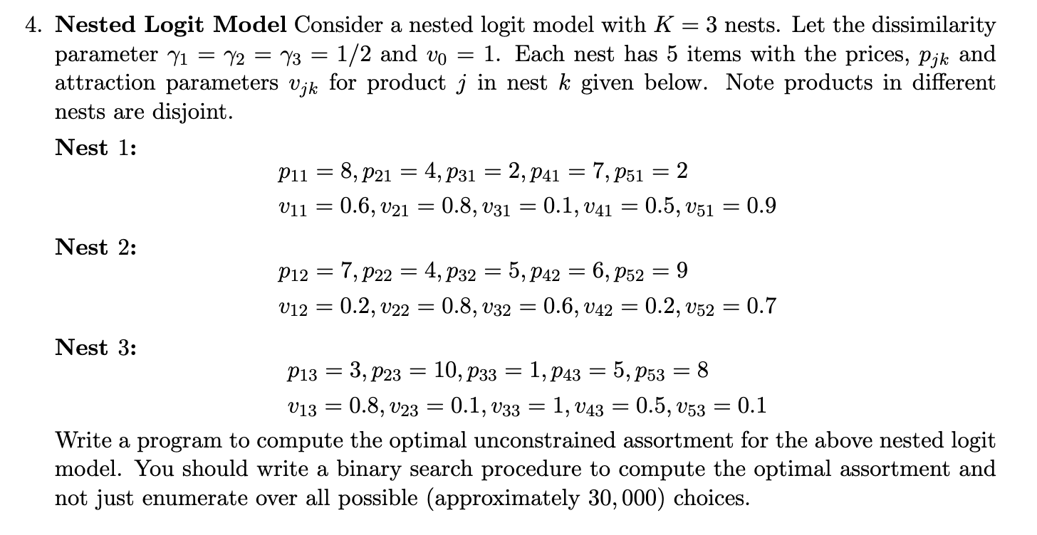 0 5 V51 4 Nested Logit Model Consider A
