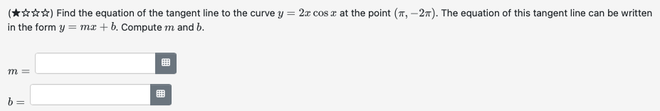 Solved In The Form Y Mx B Compute M And B M B