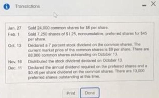 Solved Х Transactions Jan 27 Sold 24.000 common shares for | Chegg.com