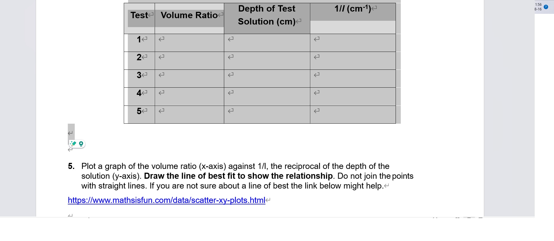In this activity you will use colorimetry to | Chegg.com
