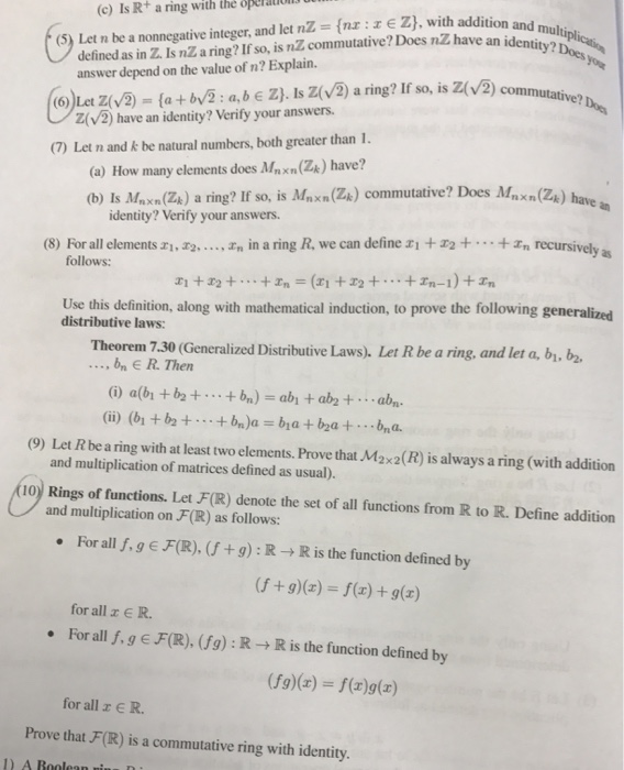 Solved Let n be a nonnegative integer, and let nZ = {nx: x | Chegg.com
