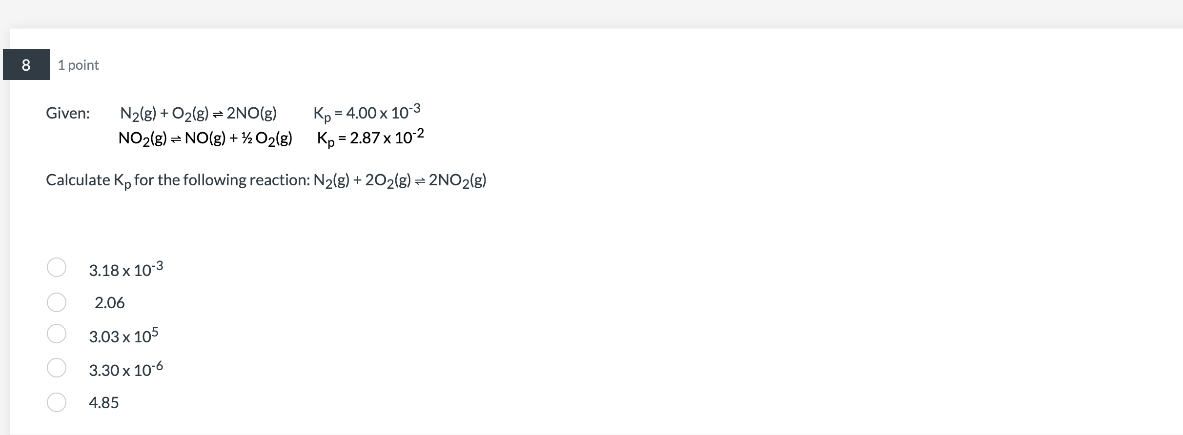 Solved Given: N2( g)+O2( g)⇌2NO(g)NO2( g)⇌NO(g)+1/2O2( | Chegg.com