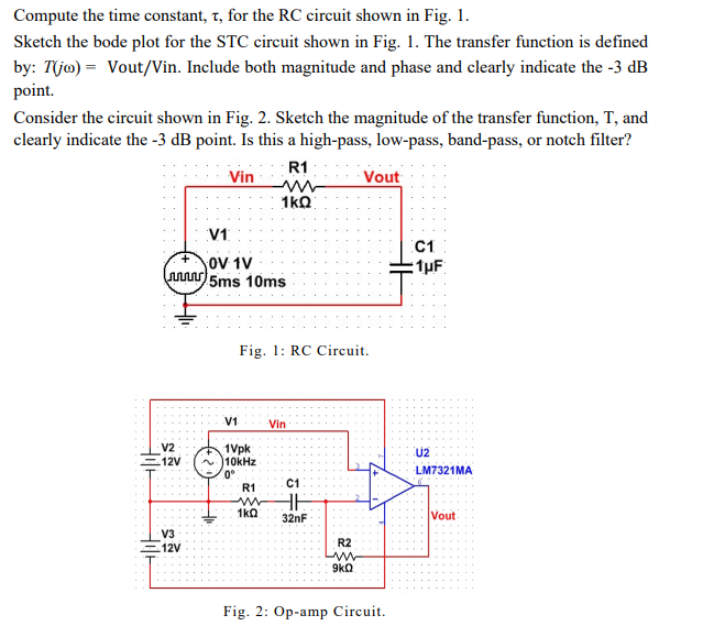 Solved Compute the time constant, τ, for the RC circuit | Chegg.com