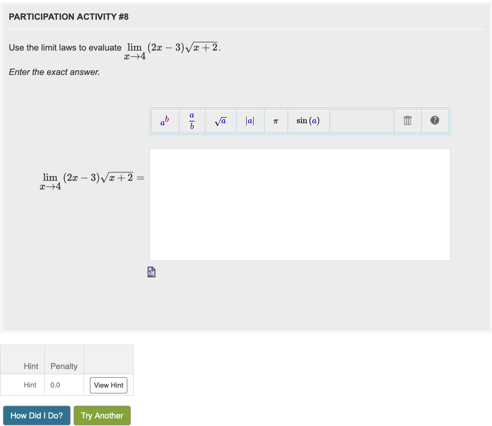 Solved Use the graph of h(x) below to evaluate limx→2h(x), | Chegg.com
