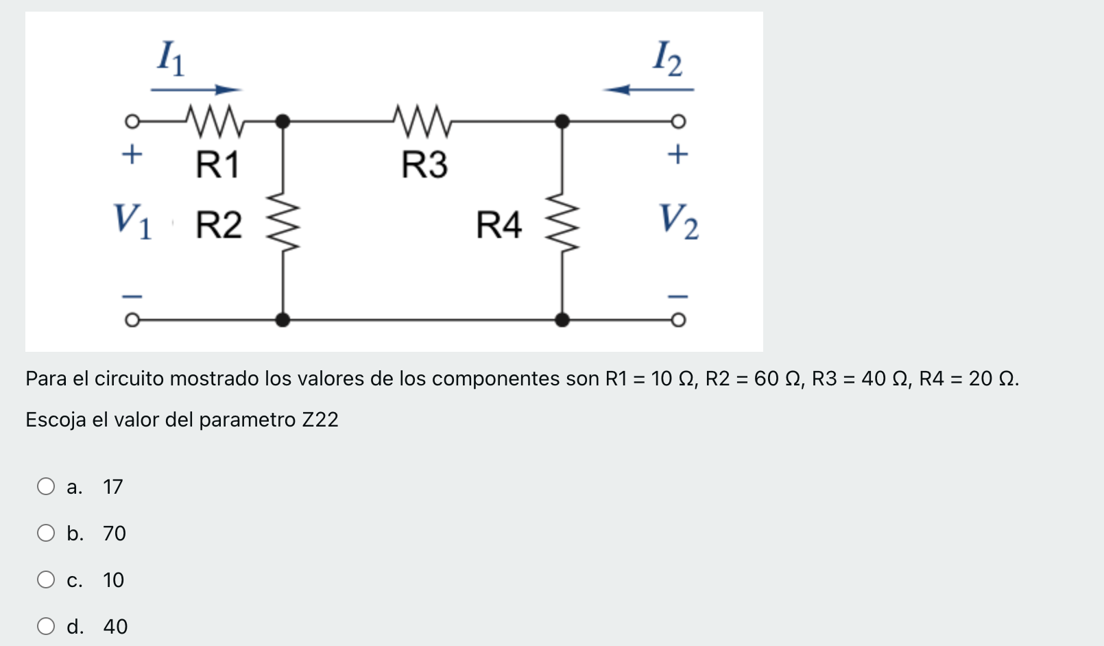 Solved 1 1 12 w R1 + R3 V1 R2 R4 V2 Para el circuito | Chegg.com