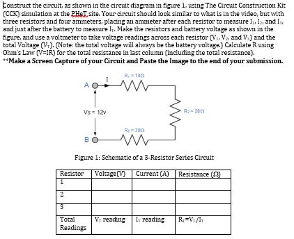 Solved Construct the circuit, as shown in the circuit | Chegg.com