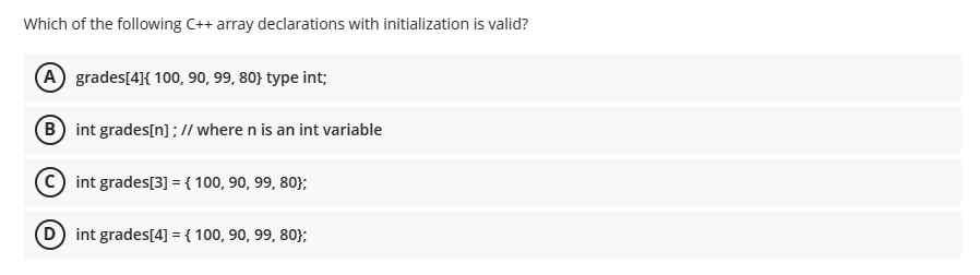Solved Suppose variables a and b are of type int in a C++ | Chegg.com