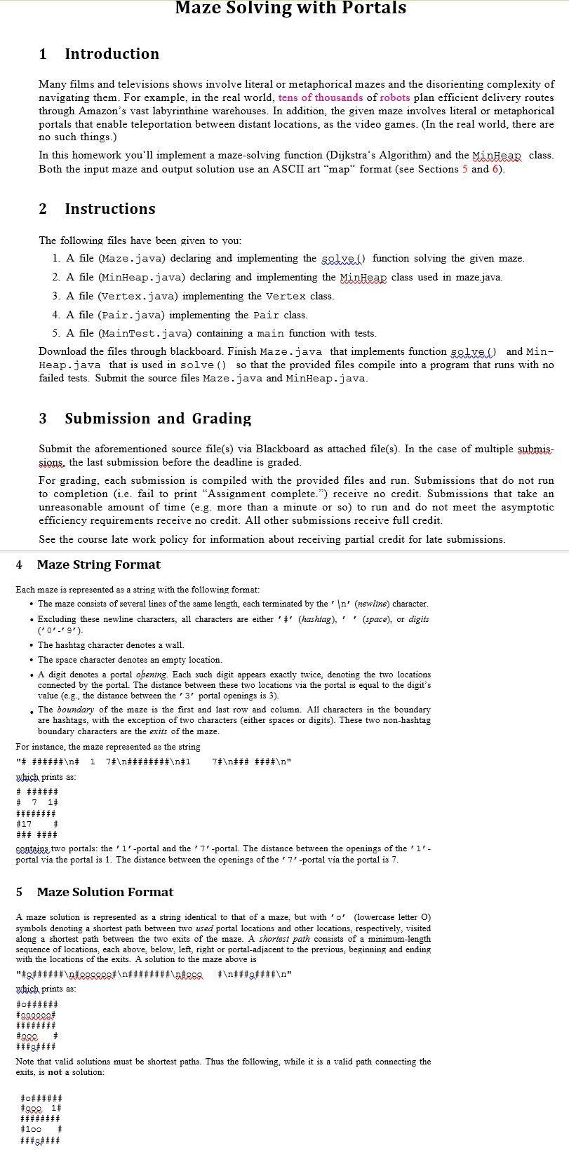 Solved Maze.java file import java.util.ArrayList; public | Chegg.com