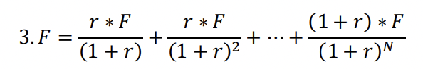 Solved F=(1+r)r∗F+(1+r)2r∗F+⋯+(1+r)N(1+r)∗F | Chegg.com