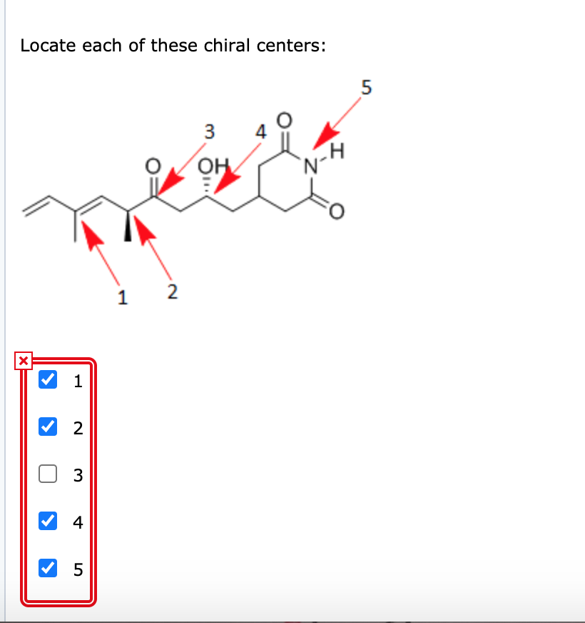Solved Locate each of these chiral centers: 2 3 4 ОН 1 ОН | Chegg.com