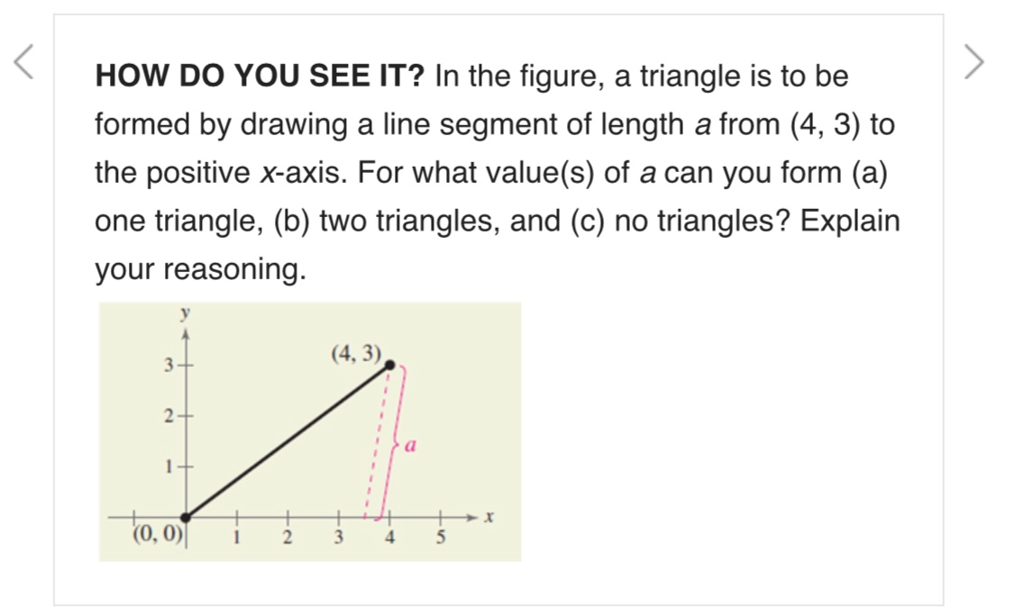 Solved HOW DO YOU SEE IT? In the figure, a triangle is to be | Chegg.com