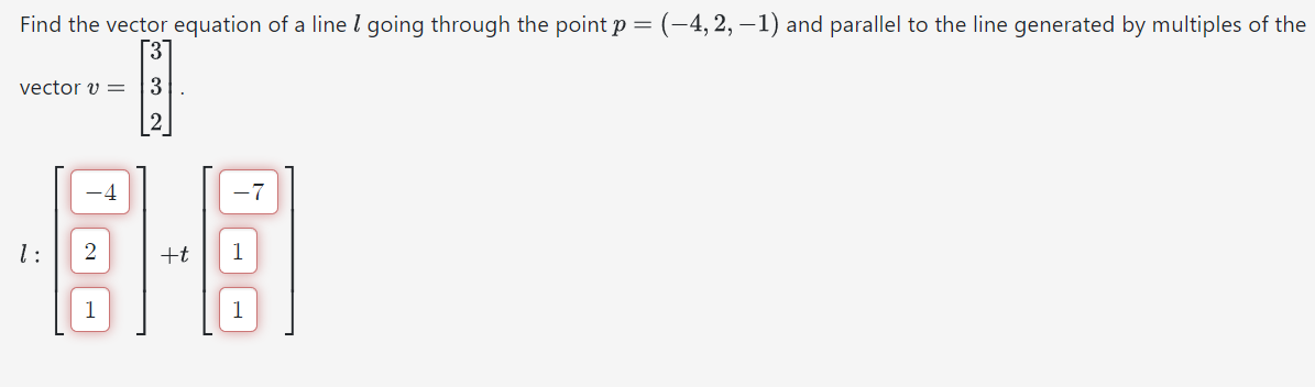 Solved Find the vector equation of a line l going through | Chegg.com