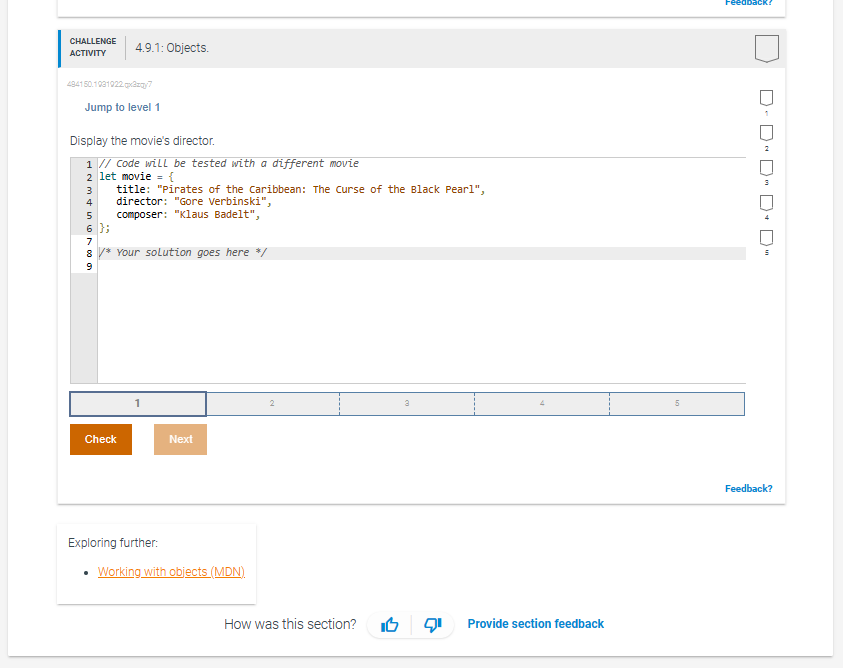 Solved CHALLENGE ACTIVITY 4.9.1: Objects. 494150.1031022 | Chegg.com