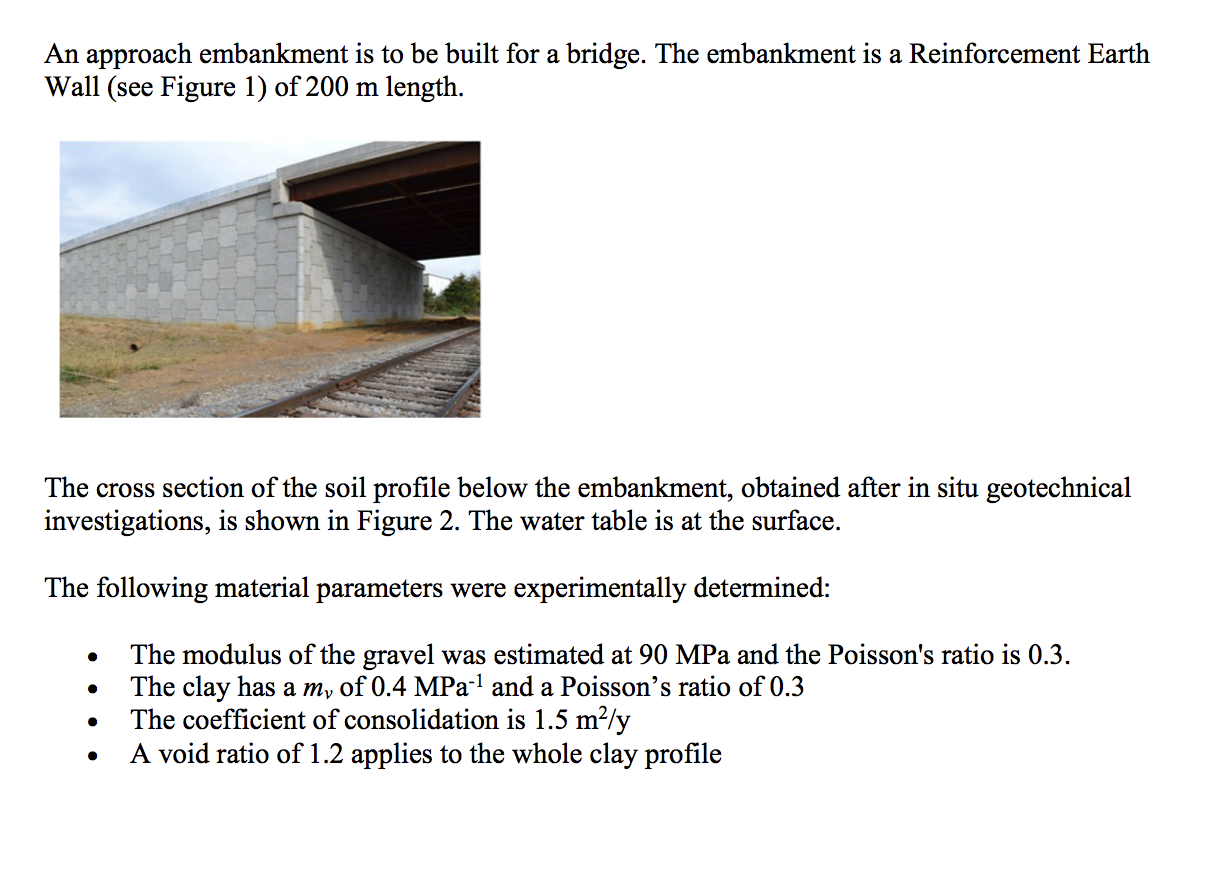 An approach embankment is to be built for a bridge. | Chegg.com