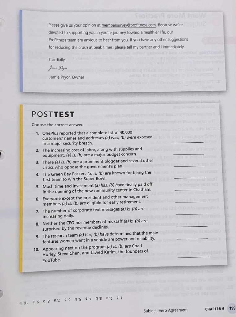 Real-World Editing Edit the following message by | Chegg.com