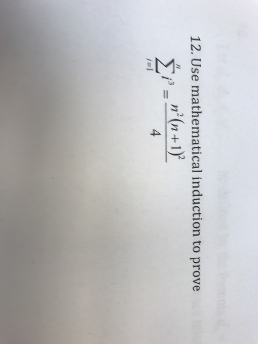 Solved Use mathematical induction to prove Sigma^n_i = 1 | Chegg.com