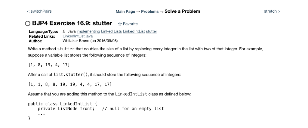 Solved Main Page - Problems- Solve a Problem stretch> O BJP4 | Chegg.com