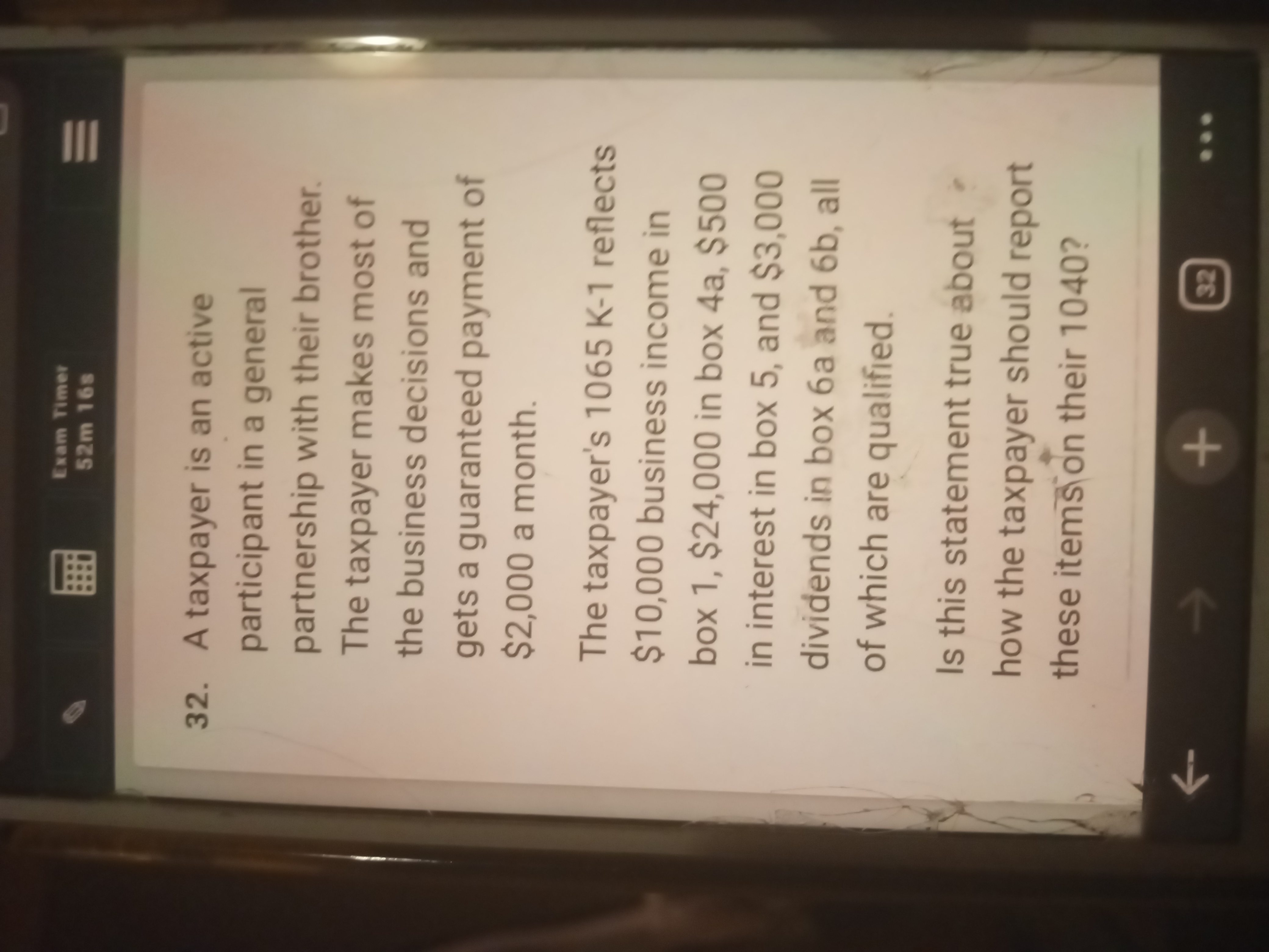 Solved 32. ﻿A taxpayer is an active participant in a general | Chegg.com