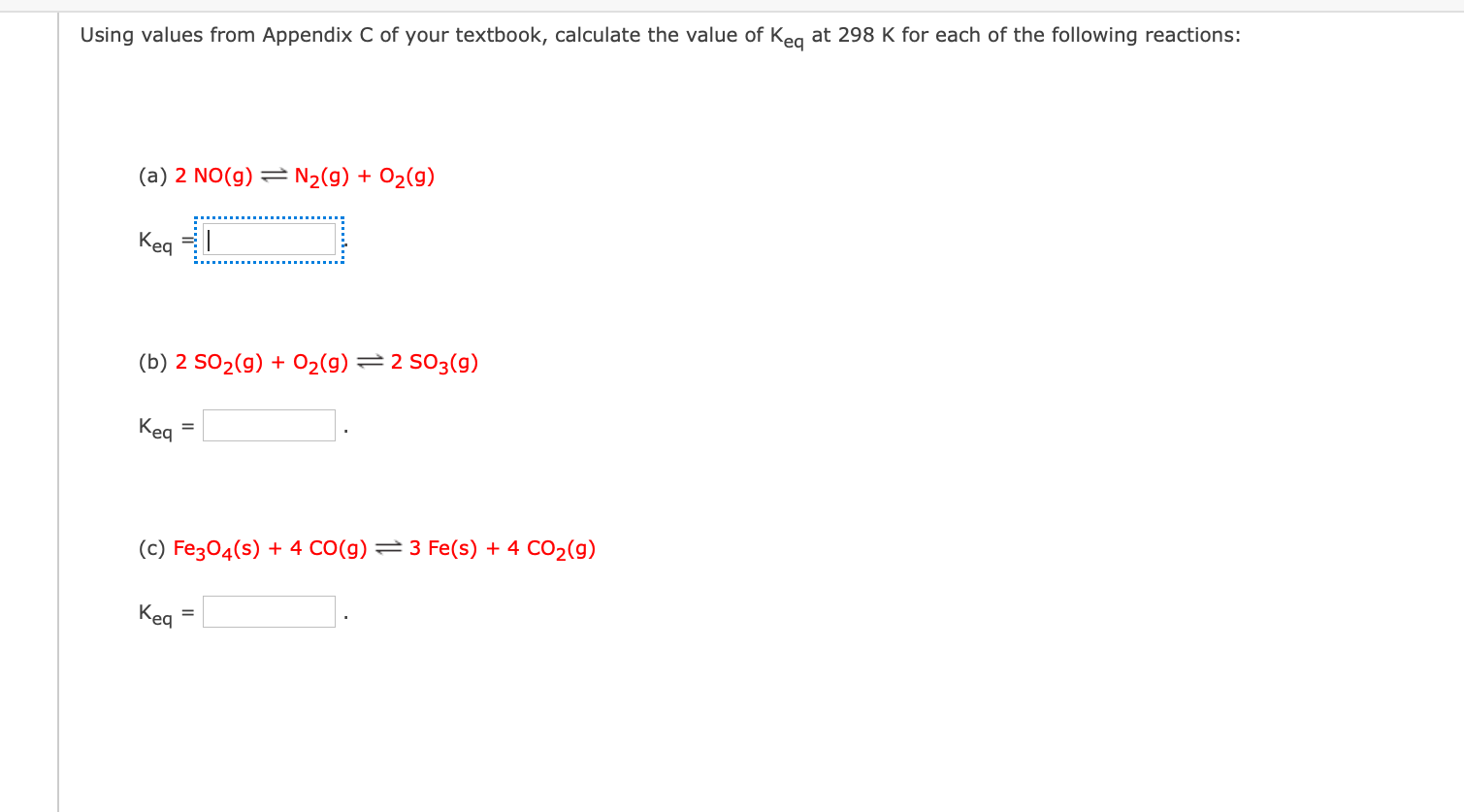 Solved Using values from Appendix C of your textbook, | Chegg.com