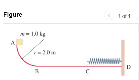 Solved Consider the track shown in the figure. The section | Chegg.com