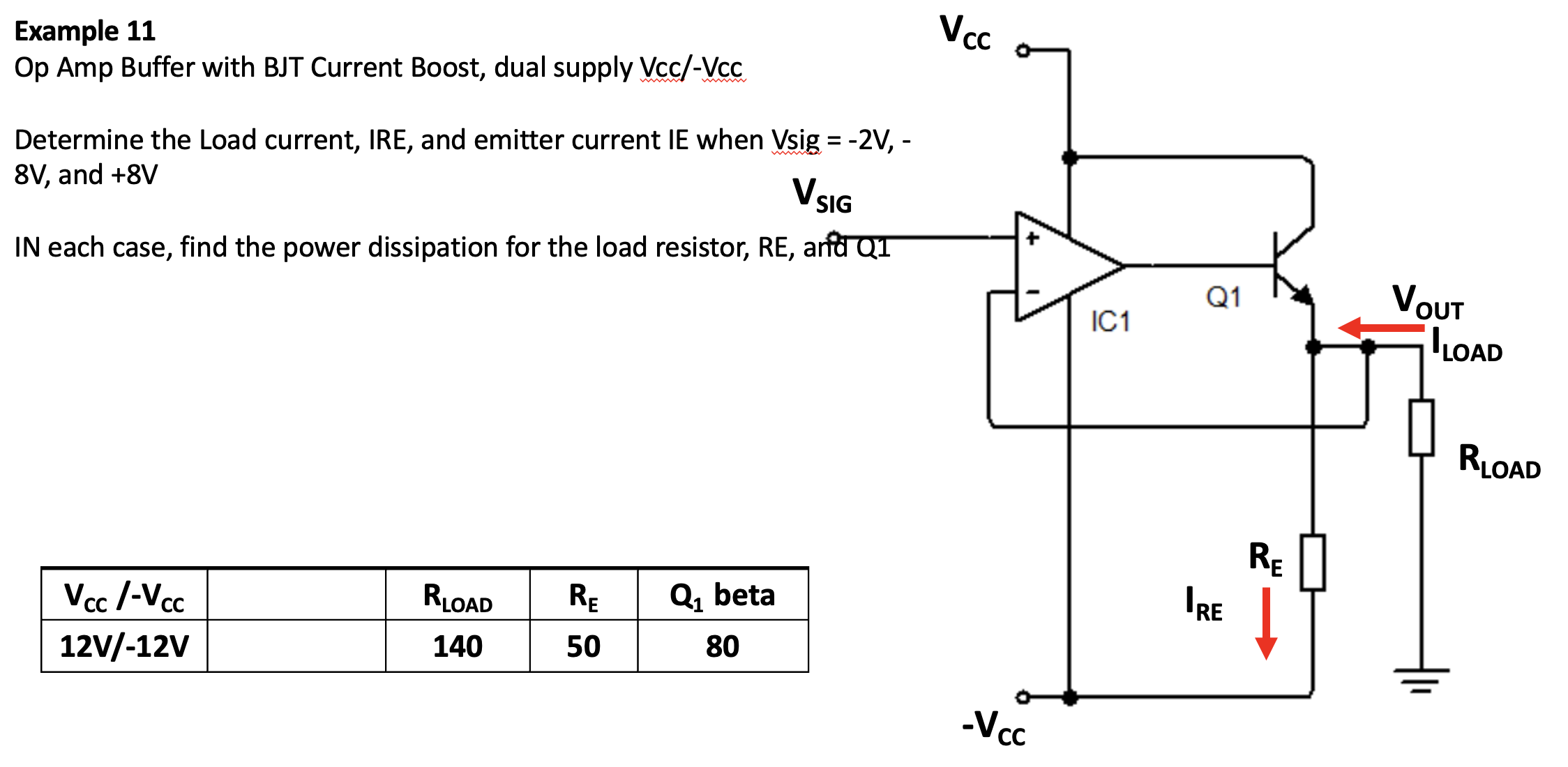Solved Determine the Load current, IRE, and emitter current | Chegg.com