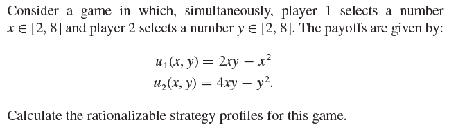 Solved Consider a game in which, simultaneously, player 1 | Chegg.com