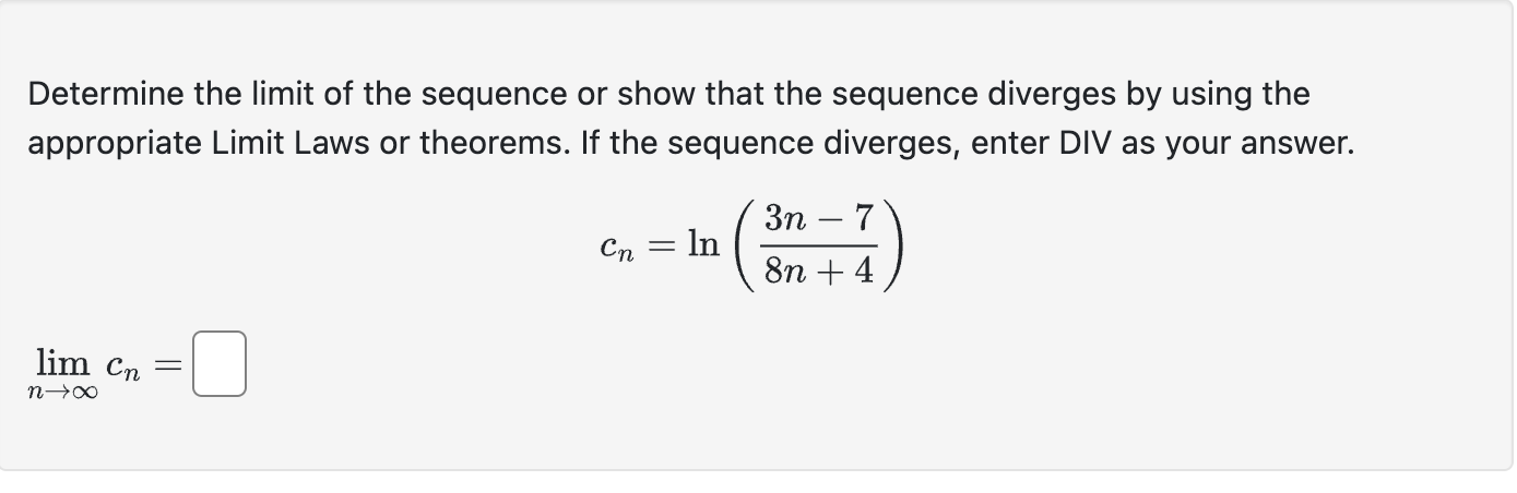 Solved Determine whether the sequence is divergent or | Chegg.com