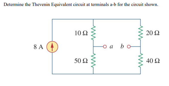Solved Determine the Thevenin Equivalent circuit at | Chegg.com