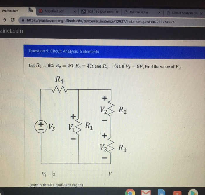 Solved Prairiel earm helpsheet.pdf × | R ECE 1 10 (202 unre | Chegg.com