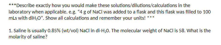 Solved *** Describe exactly how you would make these | Chegg.com