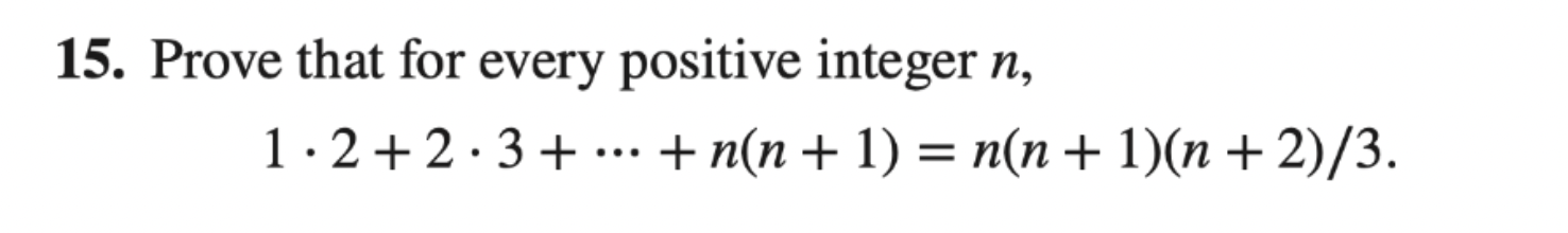 Solved 15. Prove that for every positive integer n, | Chegg.com