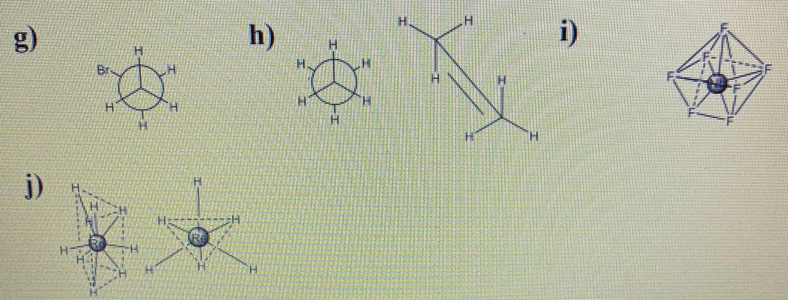 Assign the following molecules to their respective | Chegg.com