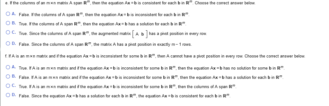 Solved Determine whether each statement below is true or | Chegg.com