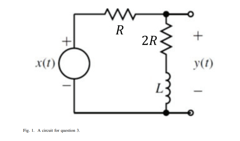 Solved Question 3. Consider the circuit of Fig. 1. (3a) | Chegg.com