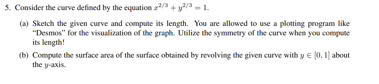 Solved 5. Consider the curve defined by the equation | Chegg.com