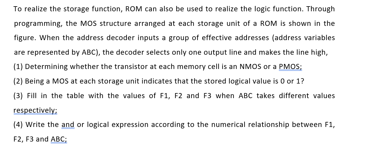 To realize the storage function, ROM can also be used | Chegg.com