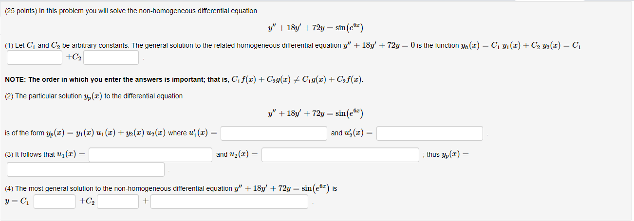 Solved (25 points) In this problem you will solve the | Chegg.com