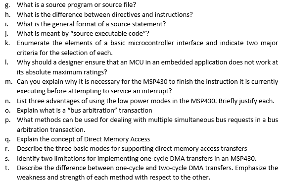 Solved g. What is a source program or source file? h. What | Chegg.com