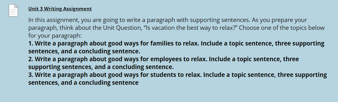Solved Unit 3 Writing Assignment In this assignment, you are | Chegg.com