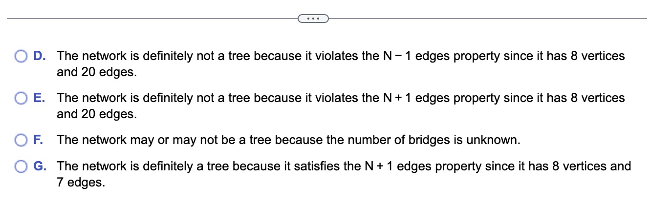 Solved Given below is information about a network. Choose | Chegg.com